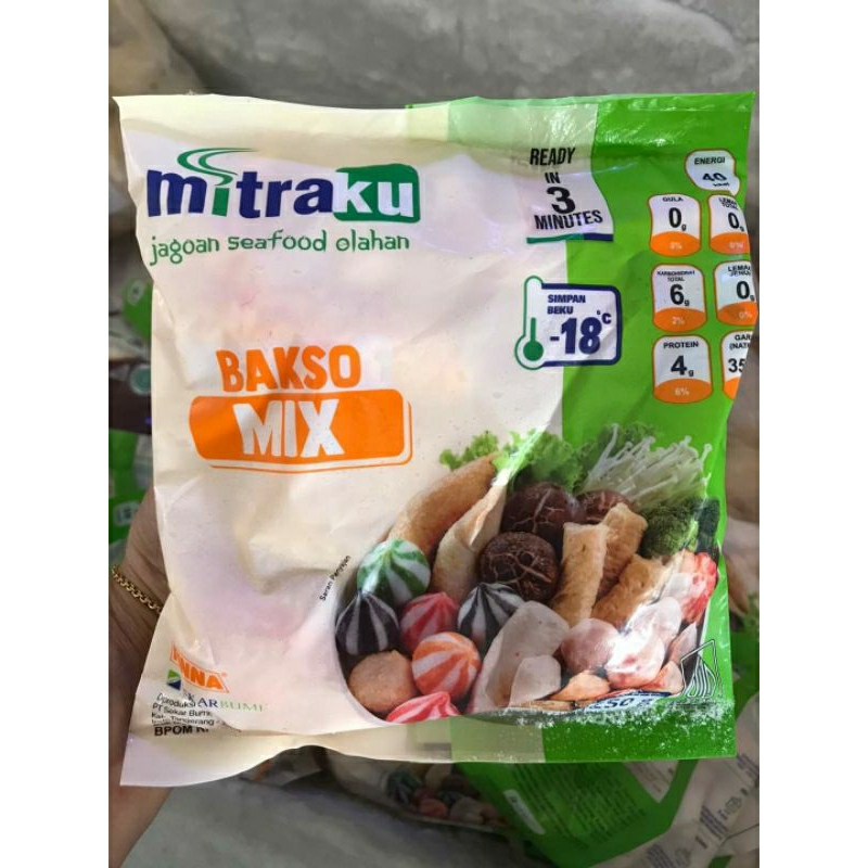Jual bakso mix mitraku 500gr/mitraku bakso mix | Shopee Indonesia