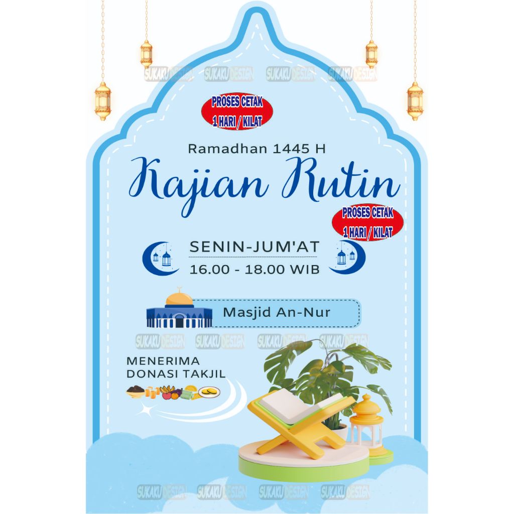 Jual Poster Kajian Ramadhan 2024 / Bisa Cod | Shopee Indonesia