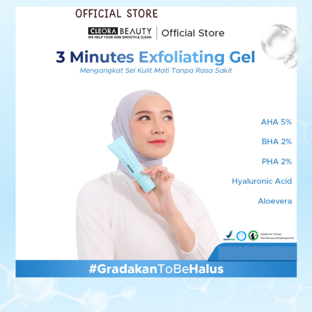 Jual Cleora Beauty Exfoliating Exfoliate Scrub Gel 3 minutes Cloera ...