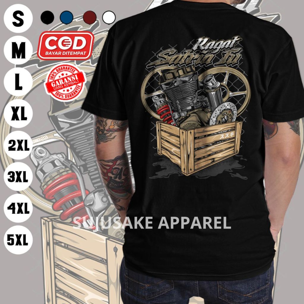 Jual Baju Kaos Atasan Pria Ragat Suzuki Satria F Fu Facelift Injeksi Road Race Modifikasi Distro ...