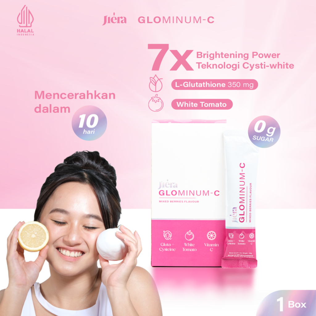 Jual JIERA Glominum-C Drink Collagen Drink isi 10 Sachet | Shopee Indonesia