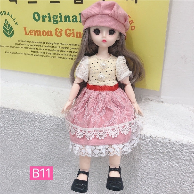 Jual Seri A B Mainan Anak Boneka BJD Doll 30cm Cute DIY Girls Gift ...