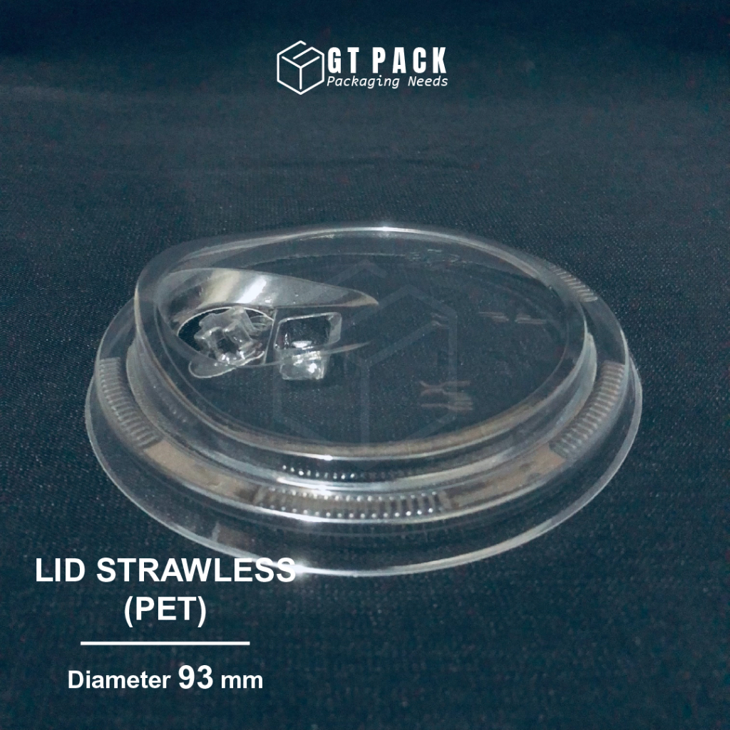 Jual Strawless Lid PET Cup Diameter 92 / 93 mm | 12 - 22 Oz (SJP ...