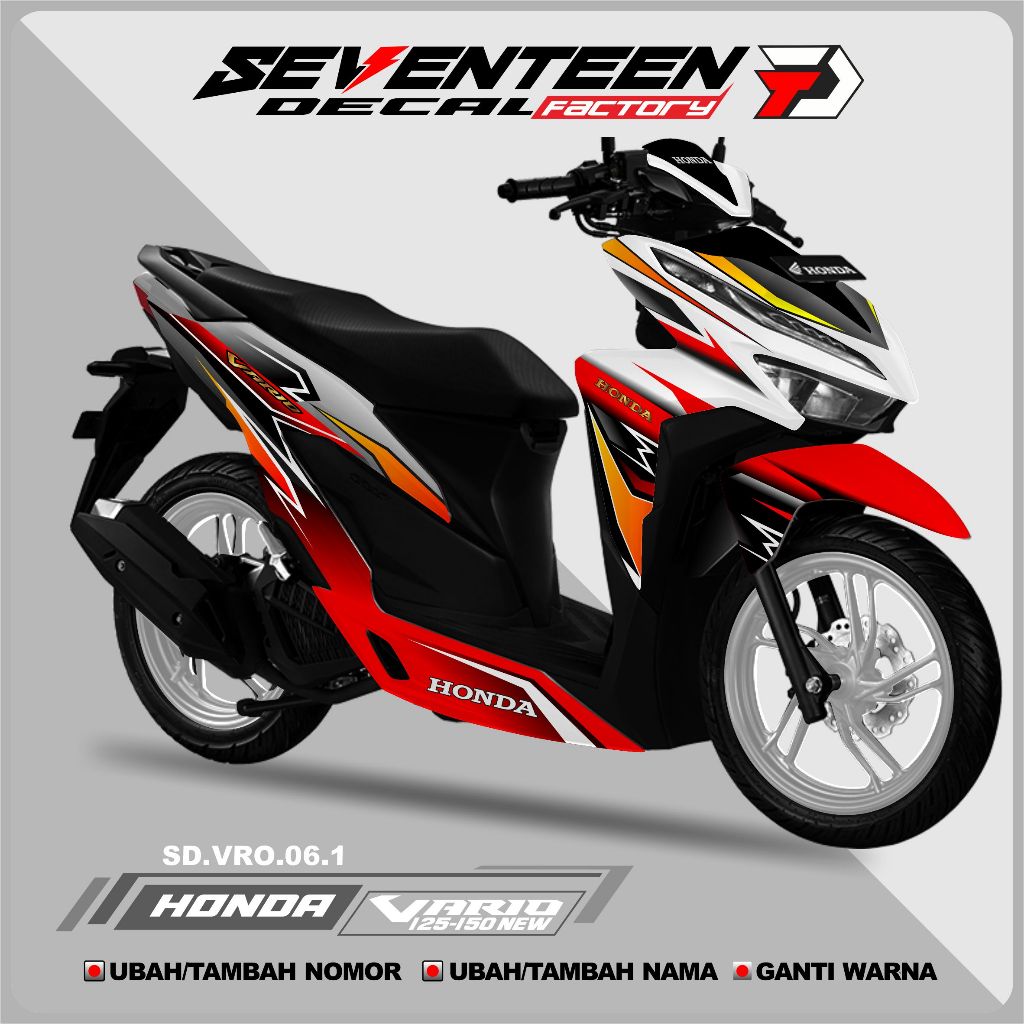Jual Decal Stiker VARIO NEW 150,125 full Body Stiker full Body Motor ...