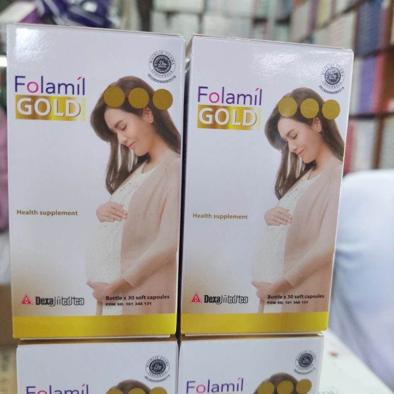 Jual Folamil Gold isi 30 kapsul multivitamin | Shopee Indonesia