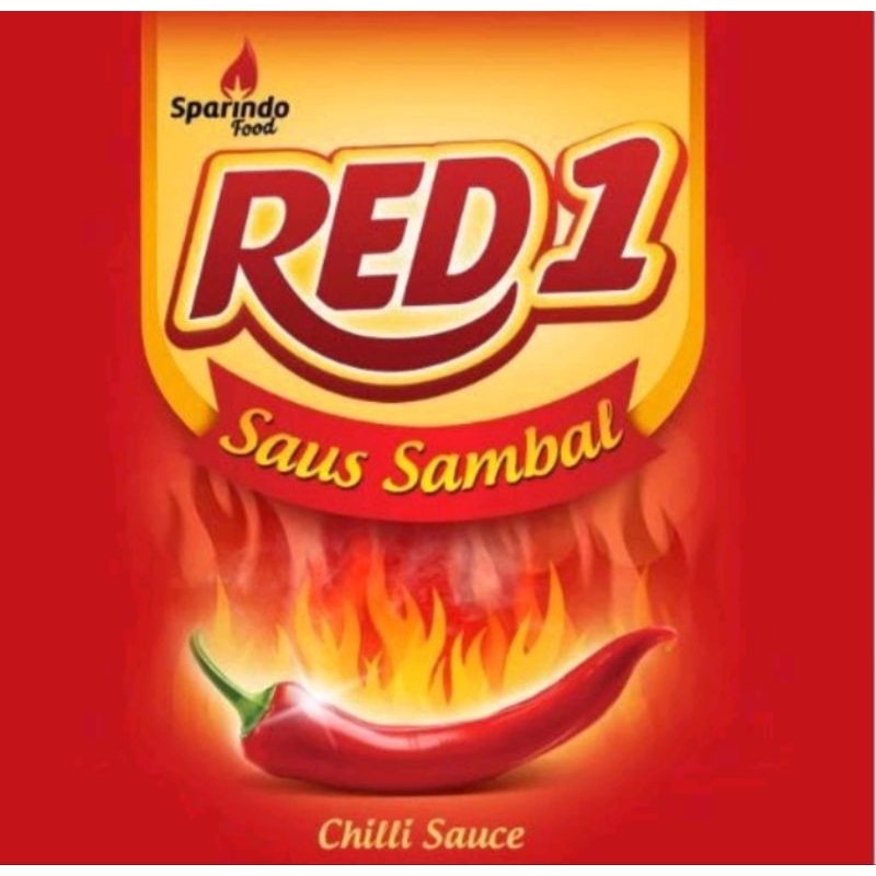 Jual RED1 saus sambal 9gr ( 24 x 9gram ) | Shopee Indonesia