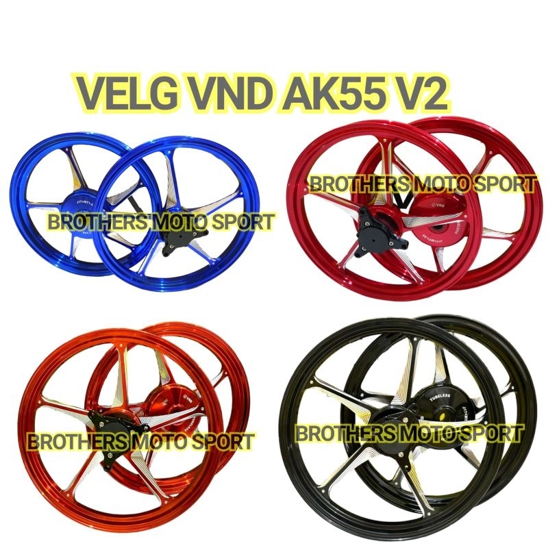 Jual velg vnd ak55 v2 ring17 aerox155 velg racing vnd ak55 v2 aerox 155 nvx | Shopee Indonesia