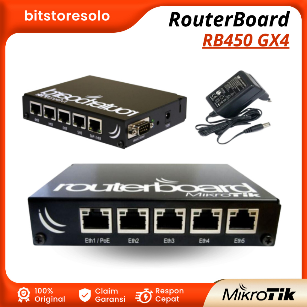 Jual Router Wifi Wireless Mikrotik RB450GX4 RB450 GX4 | Shopee Indonesia
