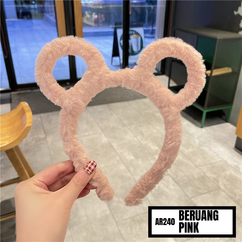 Jual Bando Karakter Telinga Kucing Kelinci Beruang Bandana Motif Hewan ...