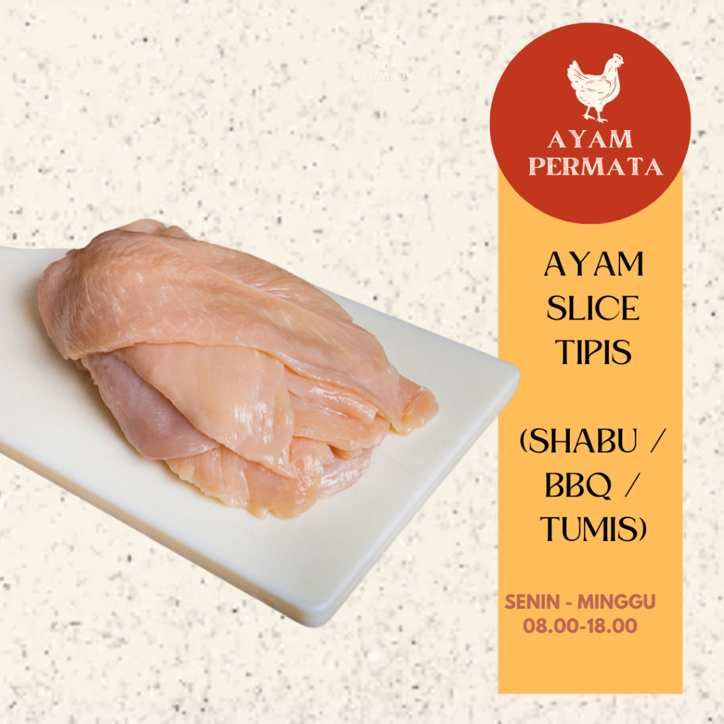Jual Ayam Slice Tipis / Sliced Chicken Breast Shabu BBQ Grill ...
