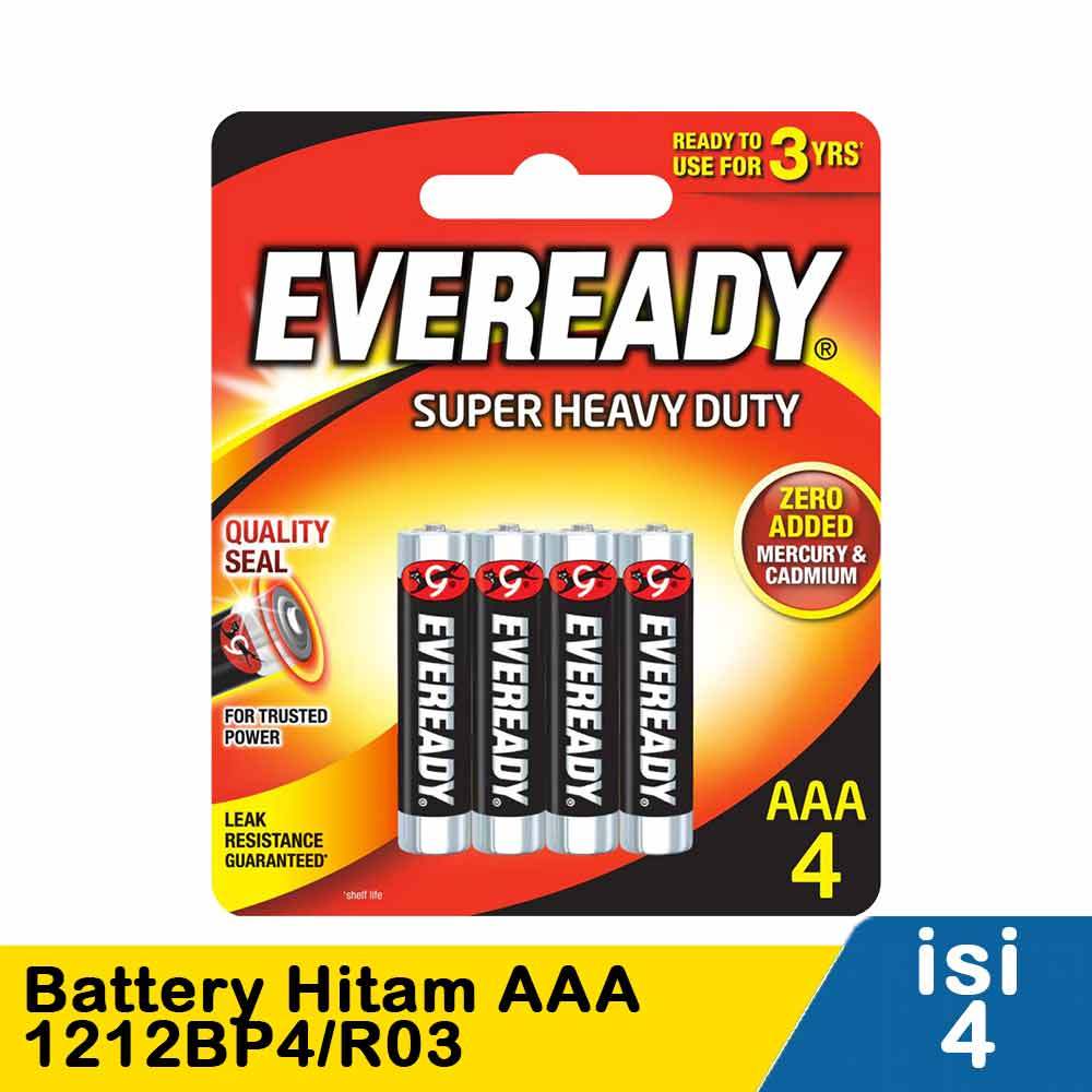 Jual Baterai / battery EVEREADY Hitam Super Duty ukuran AAA baterai 1 ...