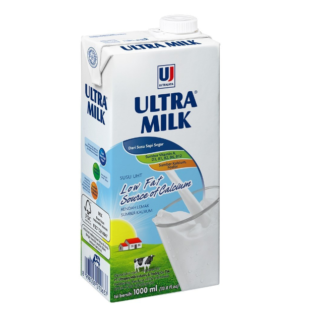 Jual Ultra Milk Low fat High Calcium 1000ml -(1000ml / 1 PCS) | Shopee ...