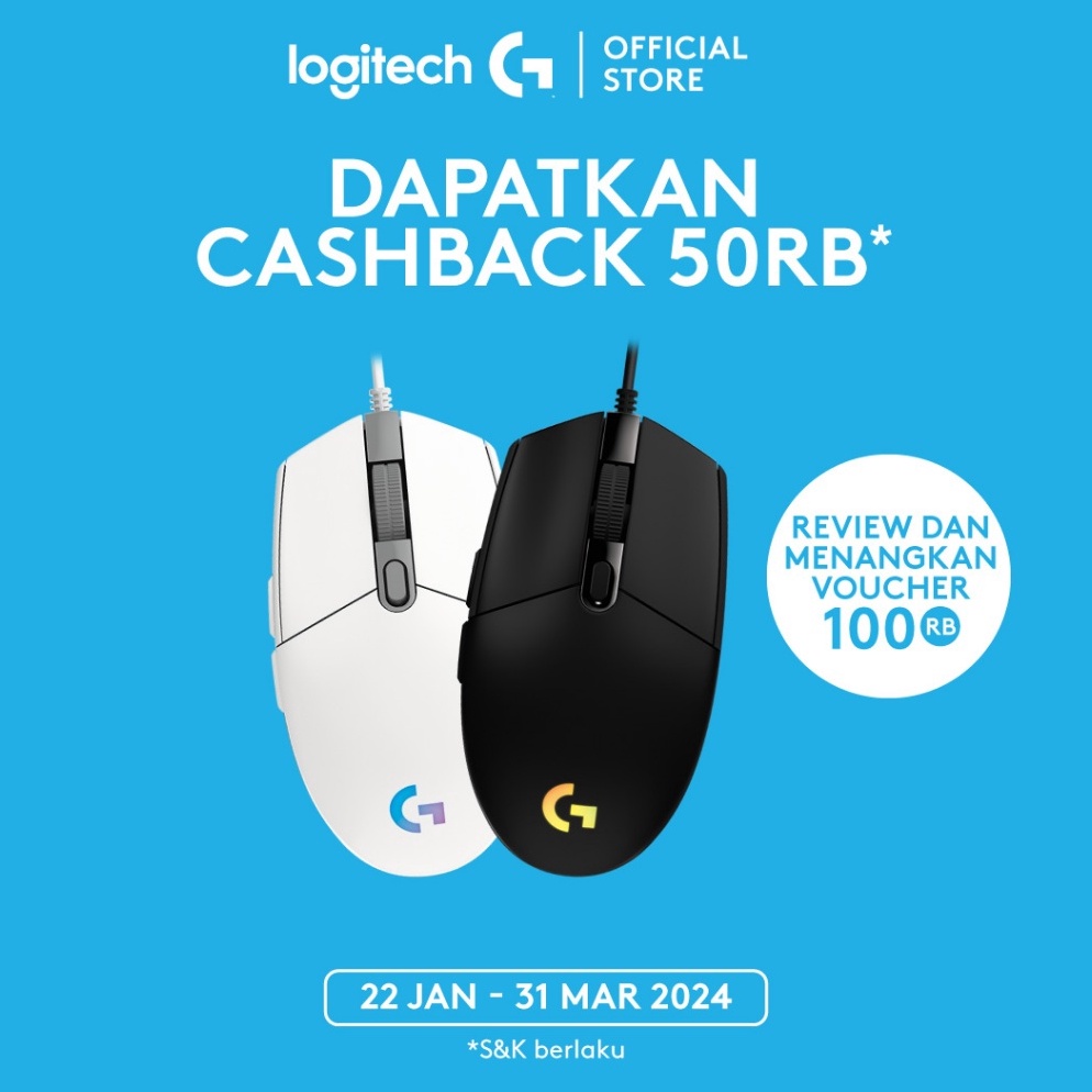 Jual ART E53A Logitech G12 Mouse Gaming Wired RGB Lightsync with Macro ...