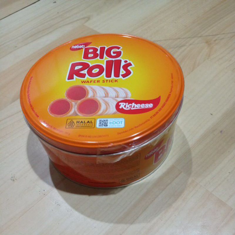 Jual NABATI BIG ROLLS WAFER STICK RICHEESE KALENG 191GR | Shopee Indonesia