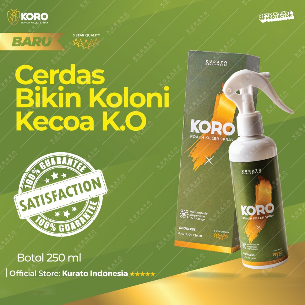 Jual KORO Paket 3 botol [250ml] - Ampuh Basmi Serangga Kecoa Tungau ...