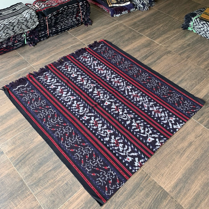 Jual kain tenun tradisional motif sulawesi mawar teratai | Shopee Indonesia