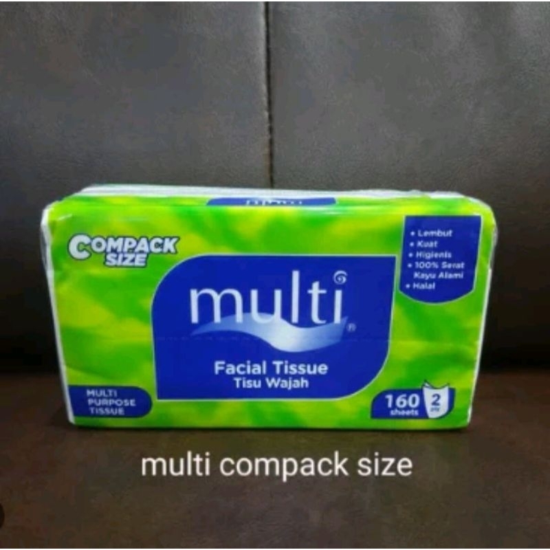 Jual Tissue Wajah Multi 160 sheets 2 ply isi 4bks tisue per Pak ...