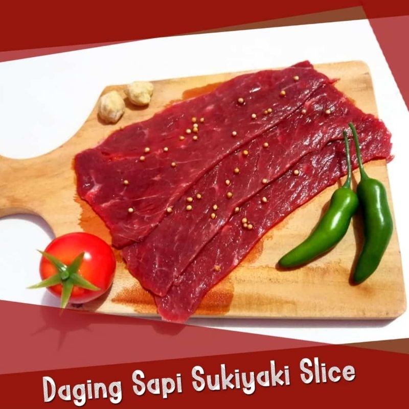 Jual Daging sapi sukiyaki slice 500 gr | Shopee Indonesia