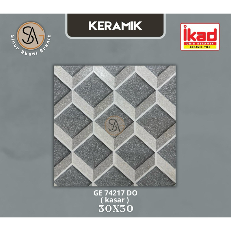 Jual keramik 30x30 ikad GE 74217 DO / keramik lantai / keramik toilet ...