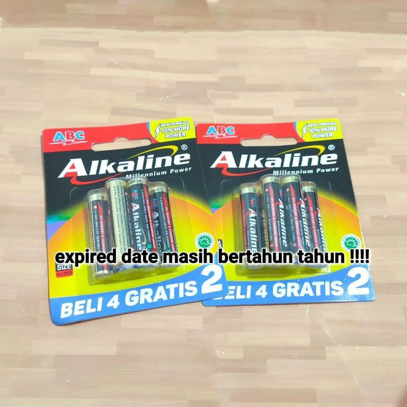 Jual Baterai Alkaline AA original Harga 1 set ( isi 6) | Shopee Indonesia