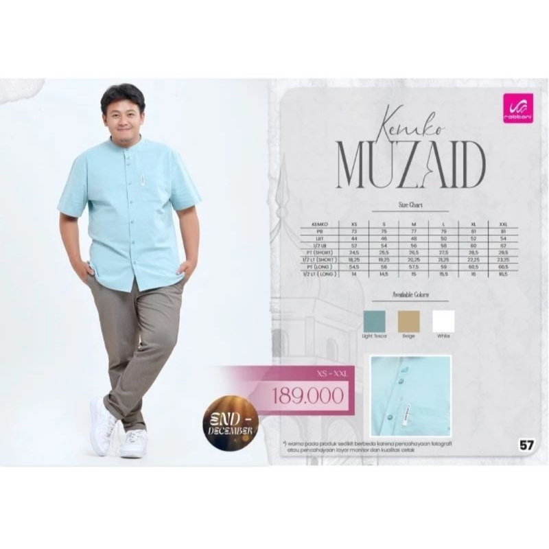 Jual Rabbani - baju koko KEMKO MUZAID SLIMFIT PDK | Shopee Indonesia