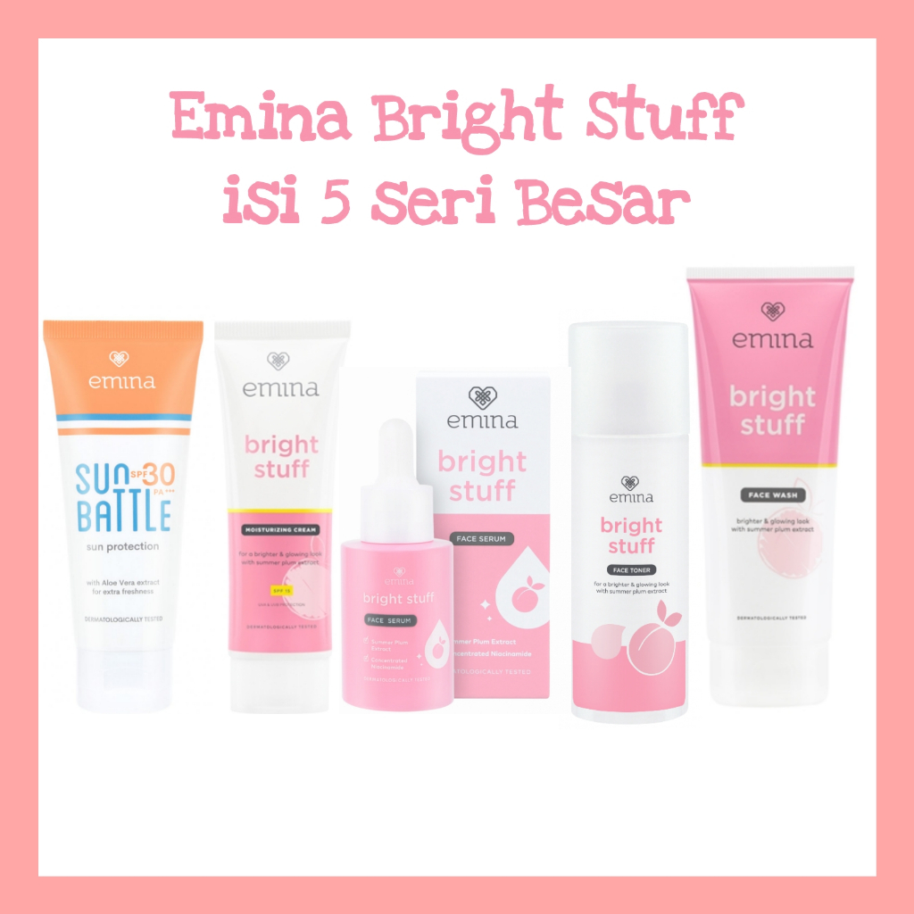 Jual Emina Bright Stuff Paket Lengkap isi 9 Ekonomis - skincare Remaja ...