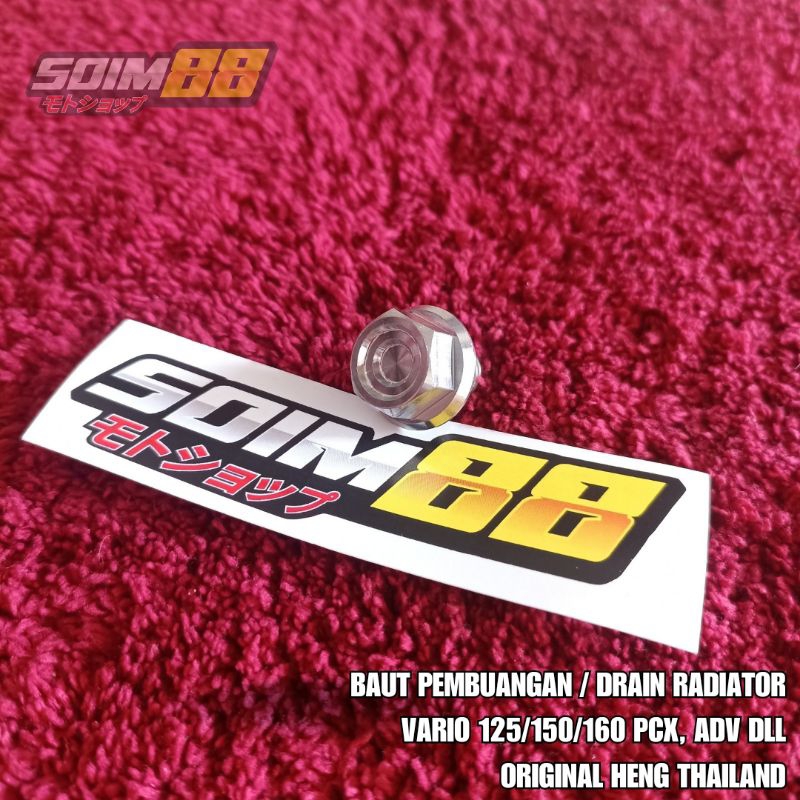 Jual Baut Pembuangan Radiator Stainless Vario 125/150/160 PCX ADV DLL ...