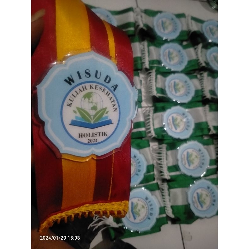 Jual SAMIR WISUDA AKRILIK || Lapis resin (COSTUME NAMA DAN 2 SISI ...