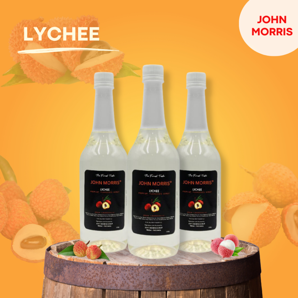 Jual JOHN MORRIS Premium Flavoured Syrup Lychee 1000 ml / Sirup Rasa ...