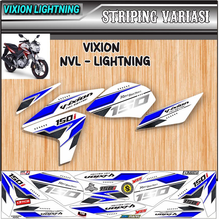 Jual STIKER VARIASI MOTOR VIXION NVL new / STRIPING NEW MOTIF STIKER MOTIF ELEGAN VIXION ...