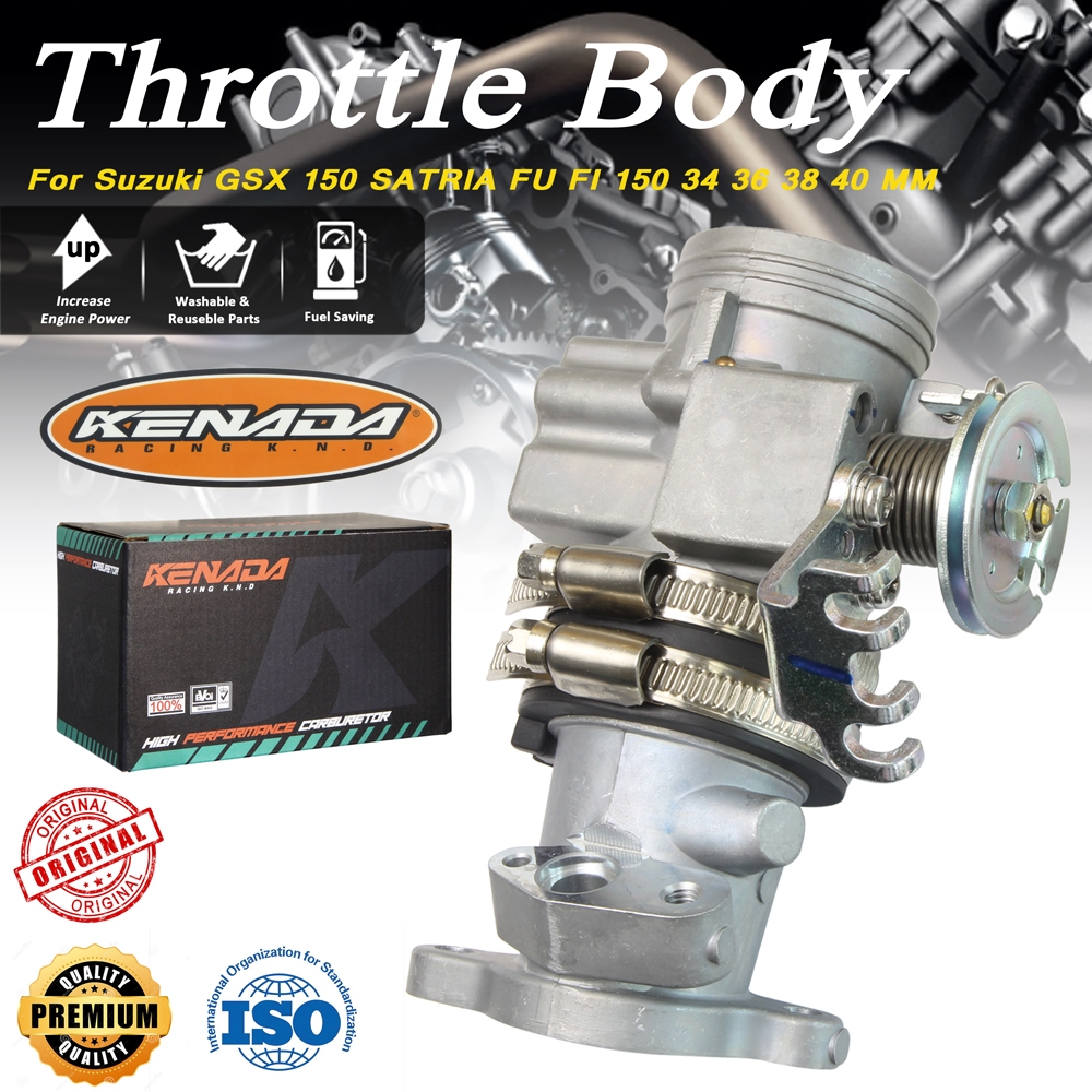 Jual KENADA RACING Throttle Body TB GSX 150 SATRIA FU FI 150 34 36 38 ...