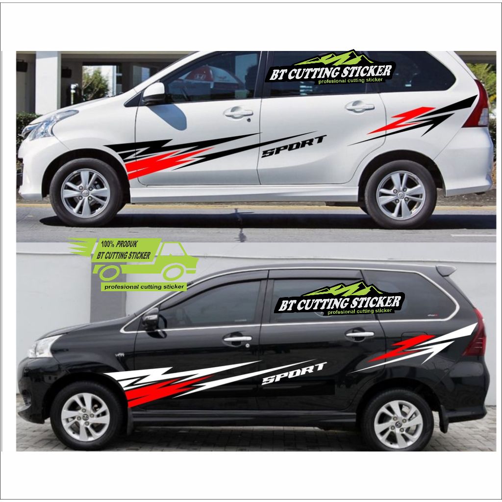 Jual AV3 stiker mobil toyota avanza keren terbaru sticker amobil avanza ...
