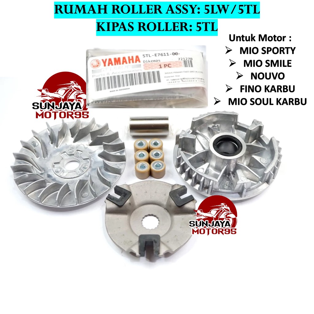 Jual Rumah Roller Mio karbu + Kipas Lawan Rumah Roller Mio Sporty - Mio Smile - Fino Karbu ...