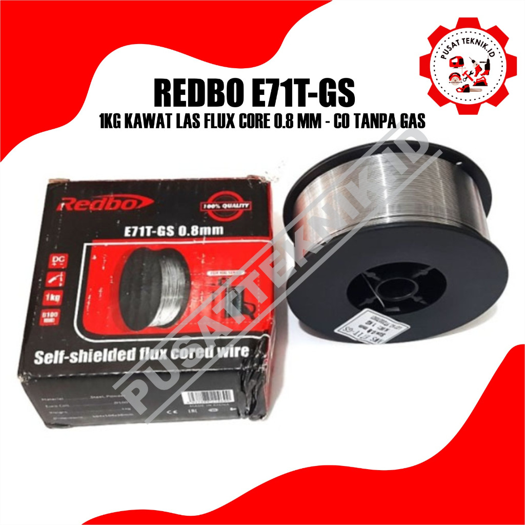Jual KAWAT LAS MIG REDBO 1KG E71T-GS 0.8MM 1KG FLUX CORE WIRE REDBO | Shopee Indonesia