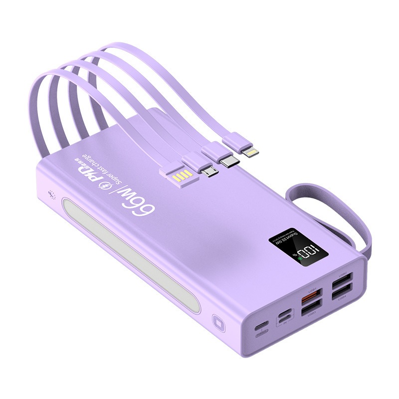 Jual LENTIVEN Powerbank 60000mAh Fast Charging LED Charger Battery with ...
