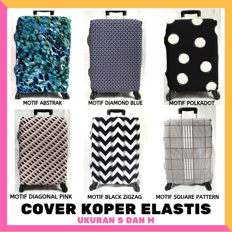Jual Cover Koper / Sarung Koper Elastis Luggage Cover Motif / Gambar ...