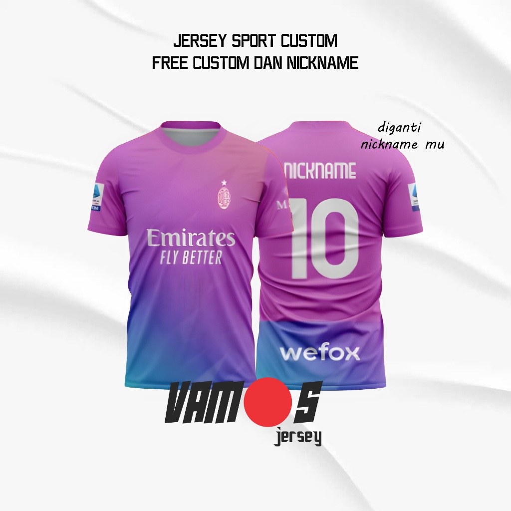 Jual JERSEY KAOS AC MILAN THIRD 2023 2024 FREE NAMESET | Shopee Indonesia