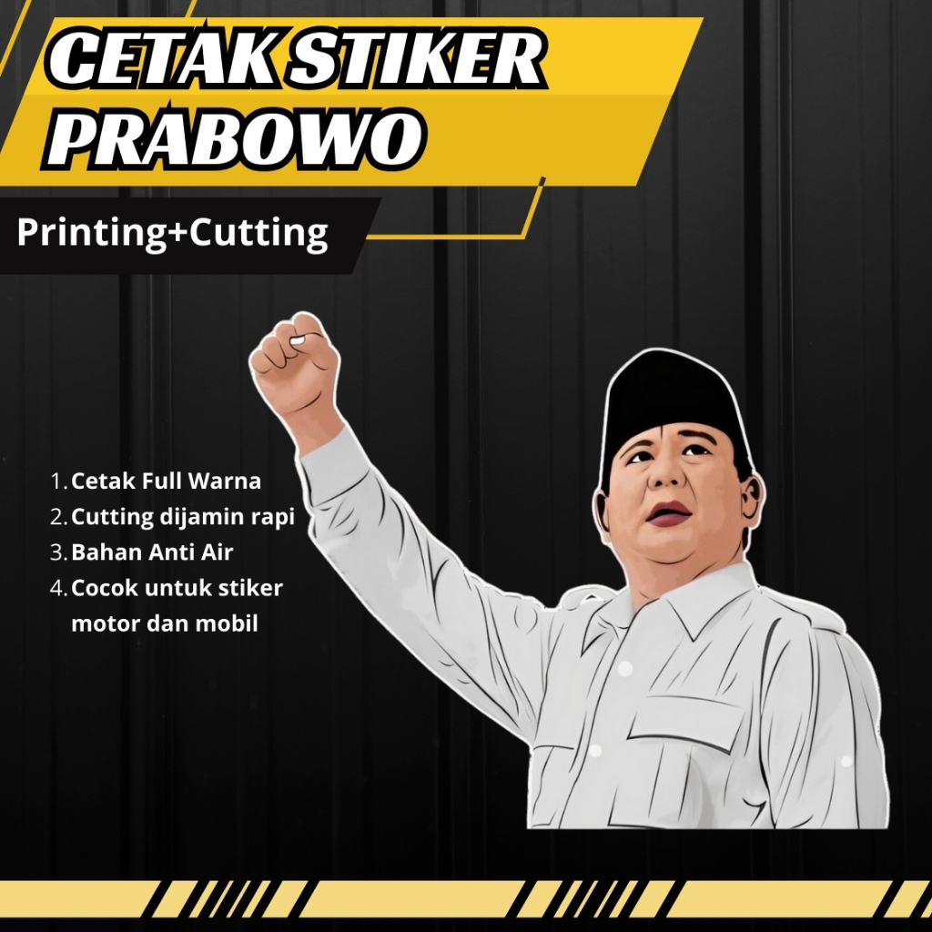 Jual Stiker CALON PRESIDEN PRABOWO 2024 Printing+Cutting | Shopee Indonesia