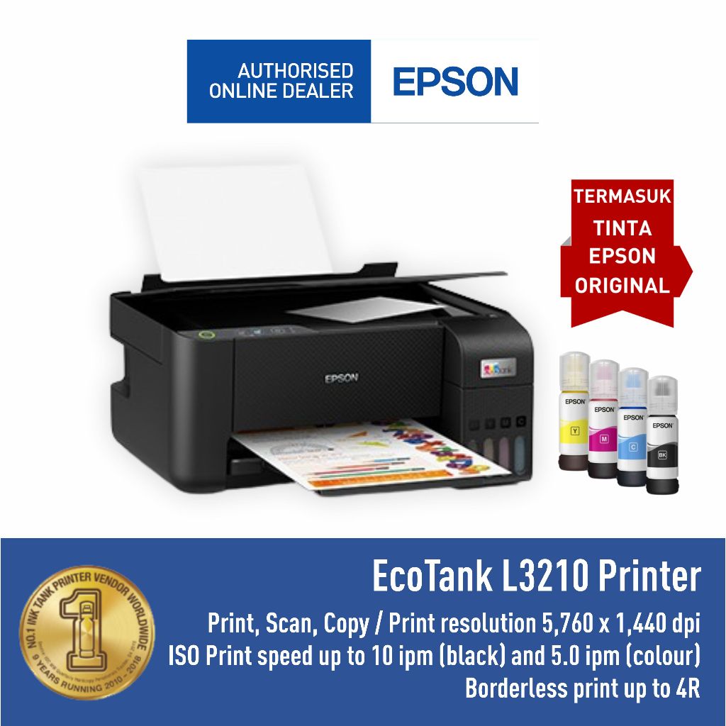 Jual Printer Epson L3210 L-3210 L 3210 L3211 L-3211 L 3211 3 IN 1 ...