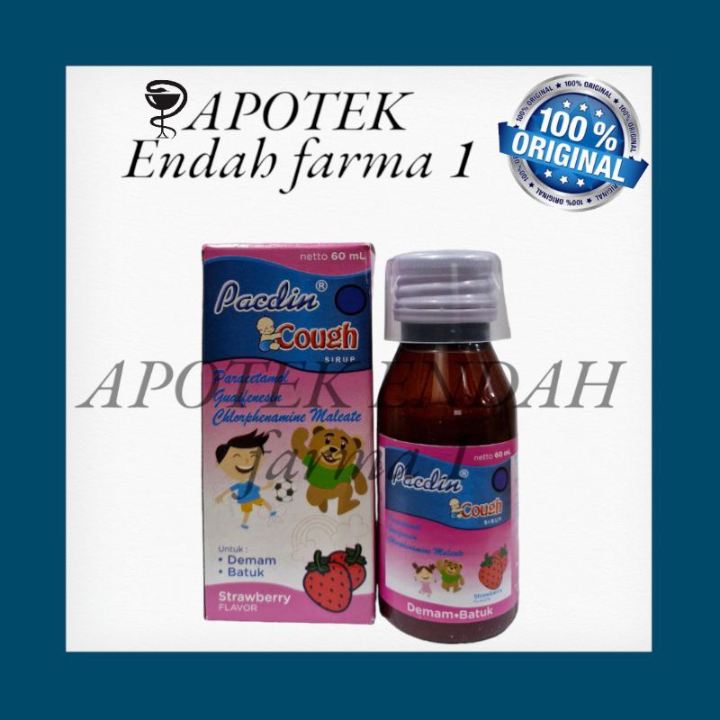 Jual PACDIN COUGH SIRUP 60ML ( strawberry ) | Shopee Indonesia