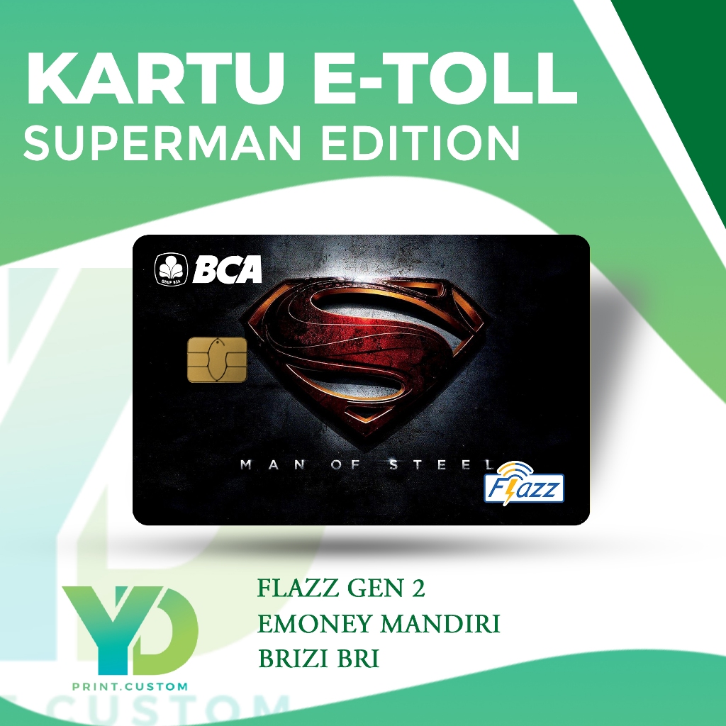 Jual Kartu Flazz BCA Gen 2 / Emoney / Brizzi Edisi Superman | Shopee Indonesia