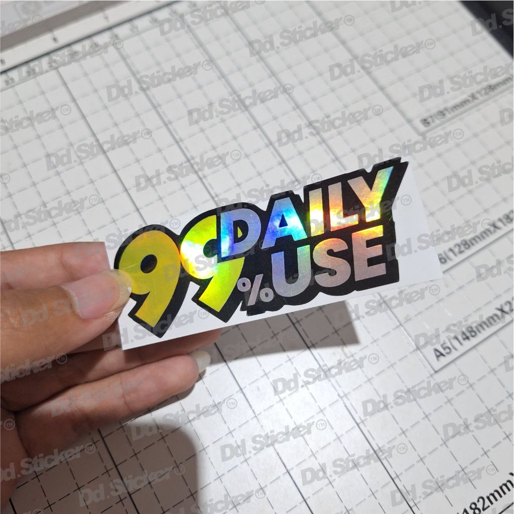 Jual 99%daily use sticker hologram (print+cut sticker) | Shopee Indonesia