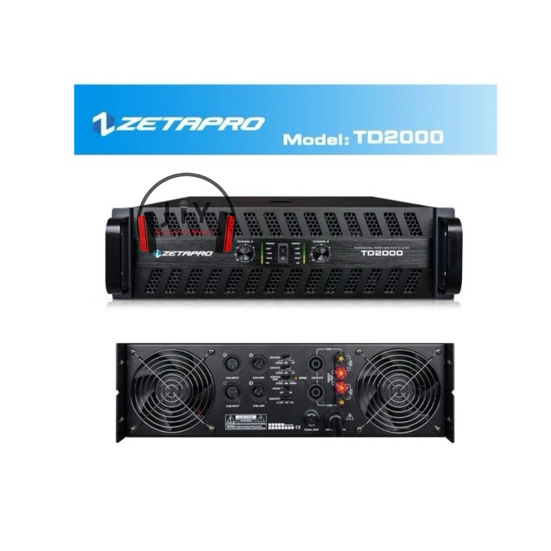 Jual Power Zetapro 2 Channel Class TD TD2000 TD 2000 TD-2000 Original | Shopee Indonesia