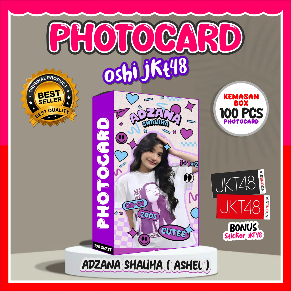 Jual 100 Photocard Ashel JKT48 GRATIS 100 Innersleeve | OSHI JKT48 | Shopee Indonesia