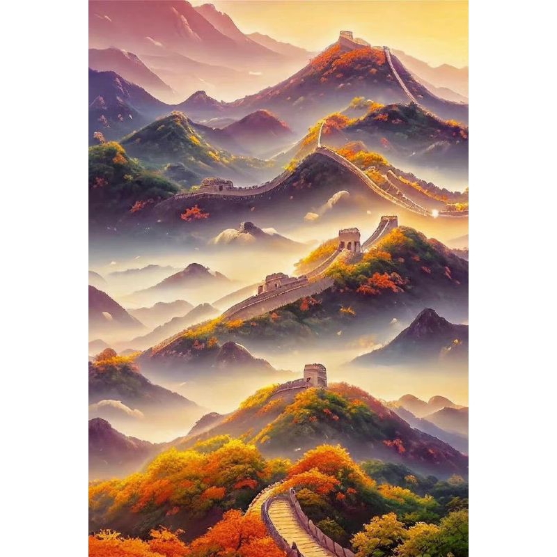 Jual Poster Cetak, PEMANDANGAN TEMBOK CHINA, Ukuran JUMBO, 70x100cm DAN ...