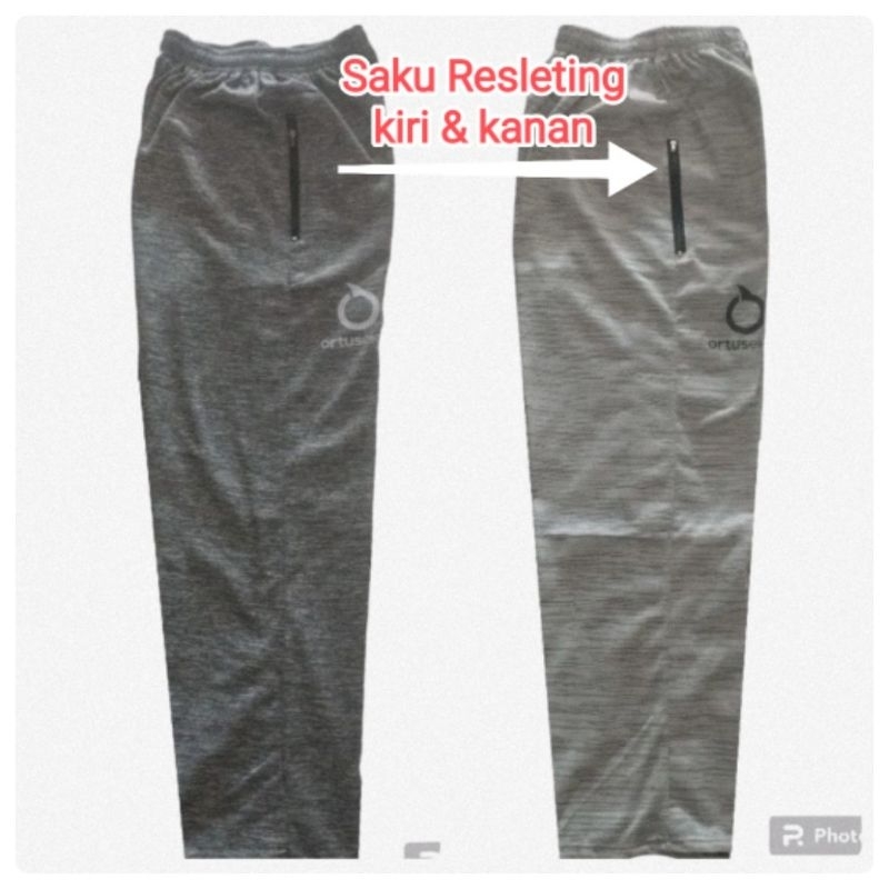 Jual 2 Kantong saku Resleting kiri& Kanan Celana Training Panjang Bahan ...