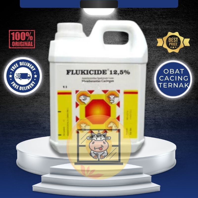 Jual FLUKICIDE Oral 1L | Flukicide 12,4% - Obat Cacing Sapi Kuda Kerbau ...