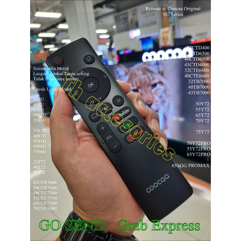 Jual Remote tv coocaa smart tv android tv google tv Original SU Series ...