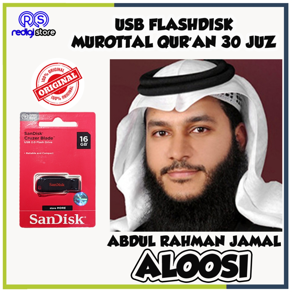 Jual Flashdisk USB Murotal Quran Murottal Alquran 30 Juz Bacaan Syekh ...