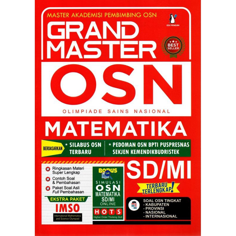 Jual Buku Grand Master OSN Olimpiade Sains Nasional Matematika SD/MI Terbaru | Shopee Indonesia